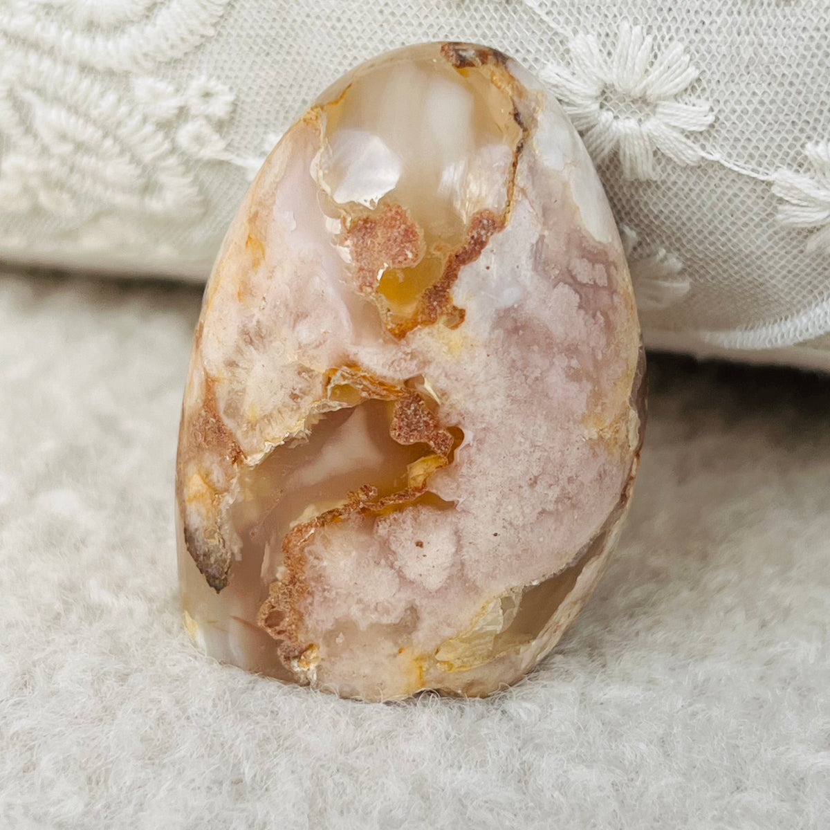 Agat coral floare mini structura forma libera model 2 – DRUZY