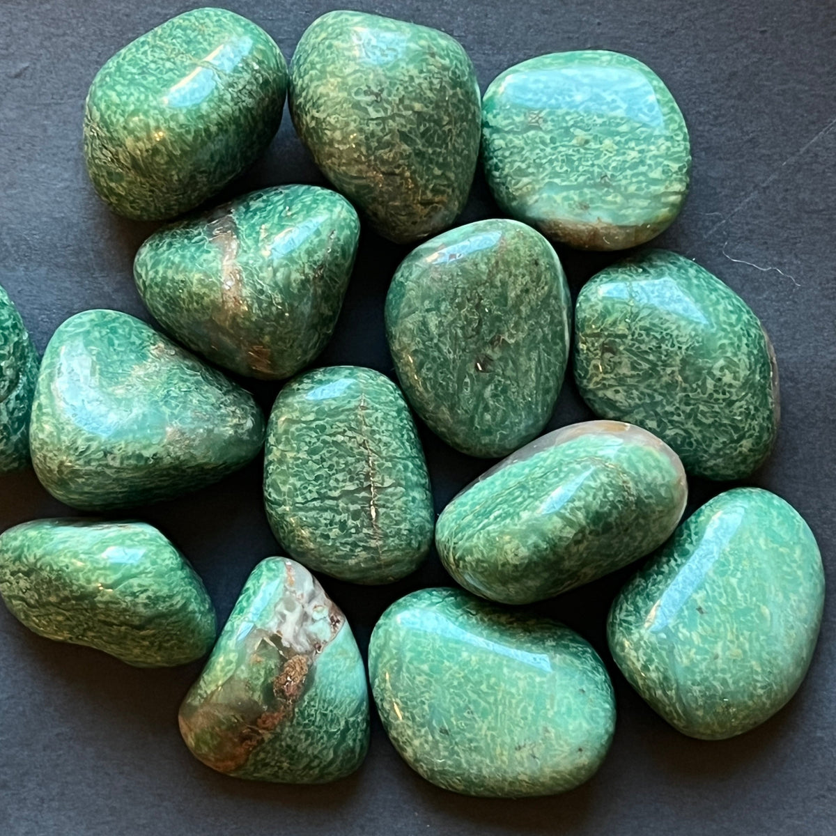 Cuart verde piatra rulata – DRUZY