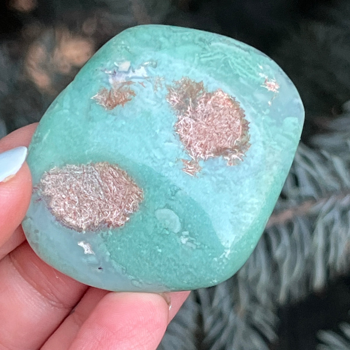 Crisopraz smarald palmstone model 18 din Zimbabwe – DRUZY