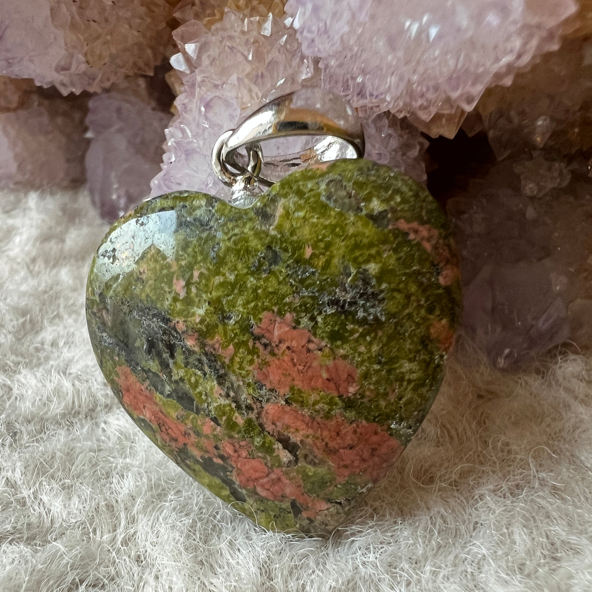 Pandantiv inima unakit – DRUZY