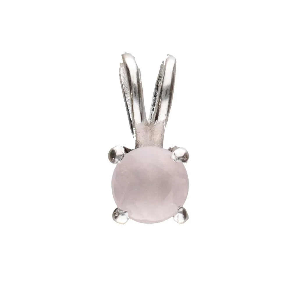 Pandantiv cuart roz argint | Circle – DRUZY