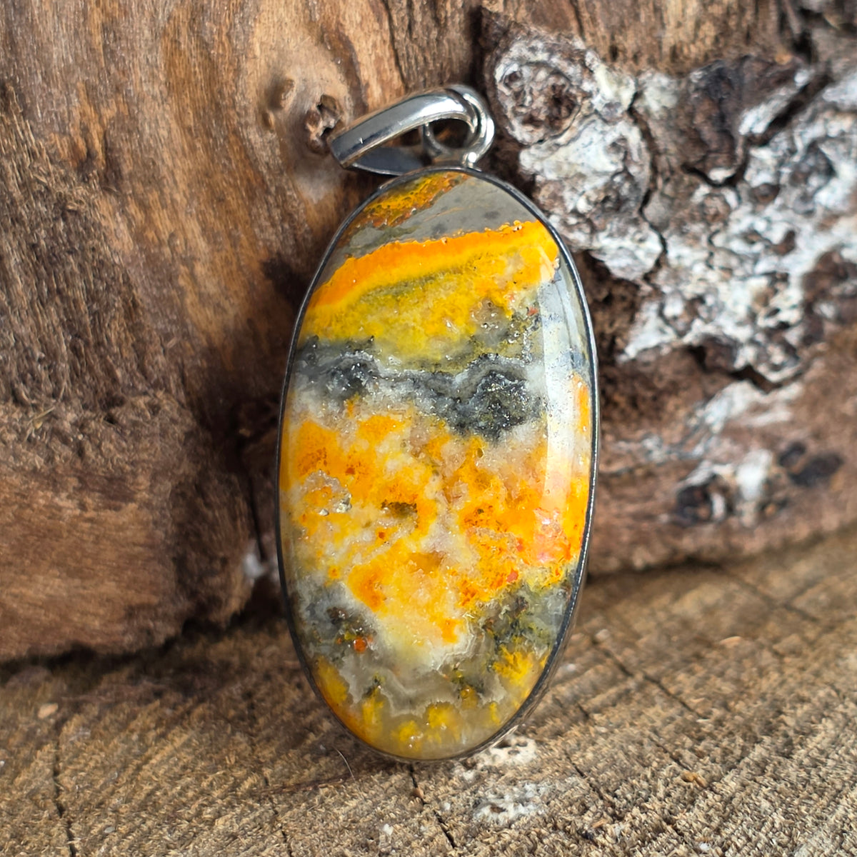 Pandantiv argint jasp bumblebee | Model 2 – DRUZY