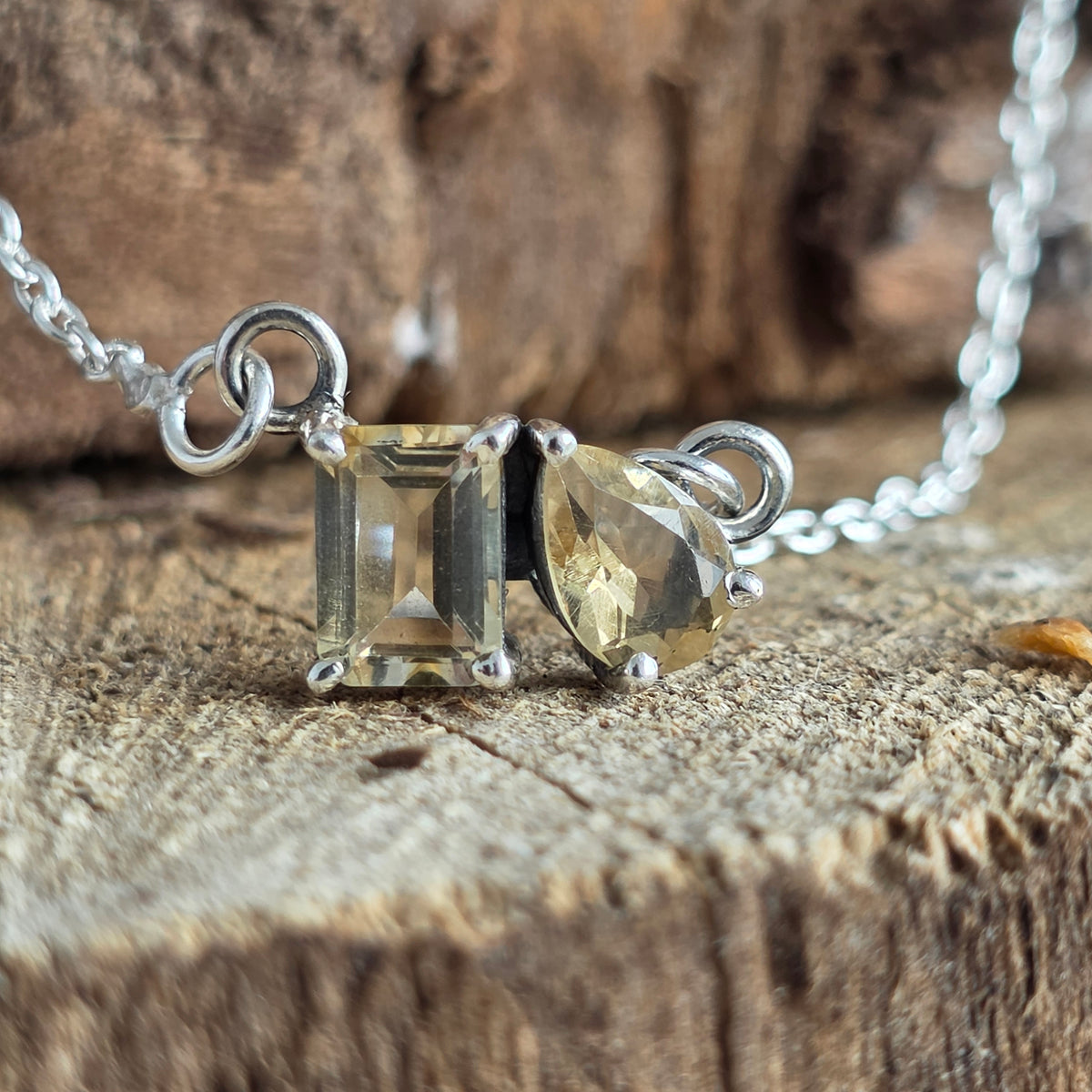 Colier argint citrin | DUO – DRUZY
