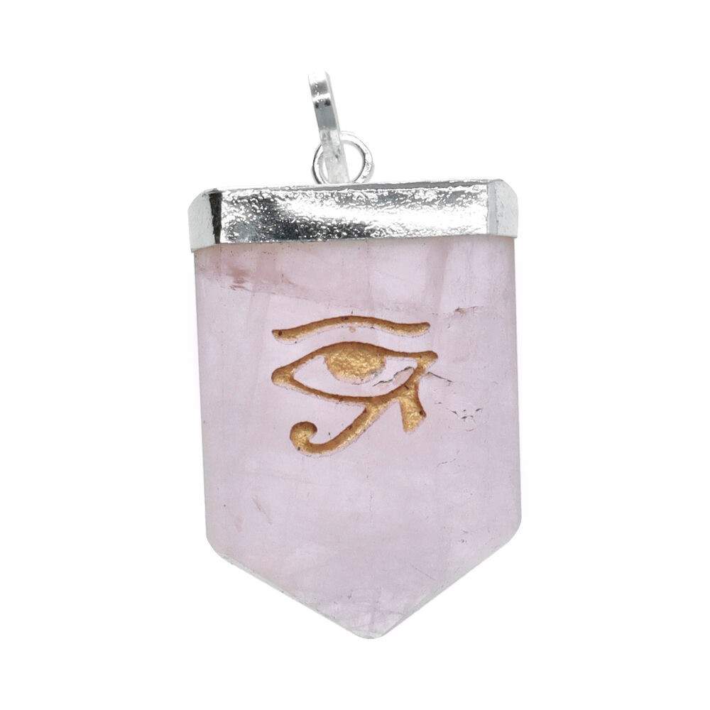 Pandantiv cuart roz | Ochiul lui Horus – DRUZY